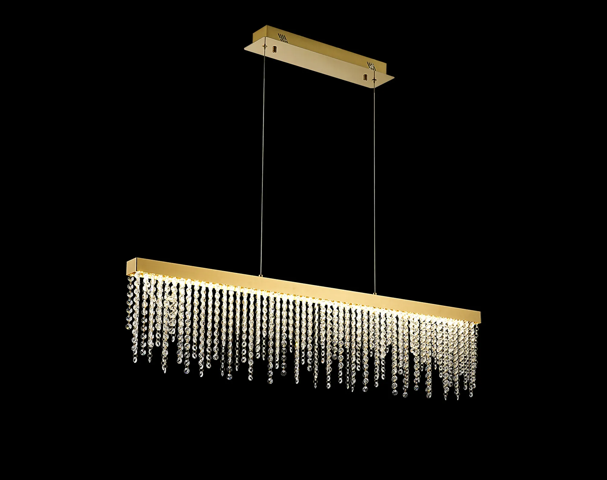 IL32877 Bano French Gold Diyas Bano Linear Dimmable Pendant 40W LED French Gold - Inspired ...